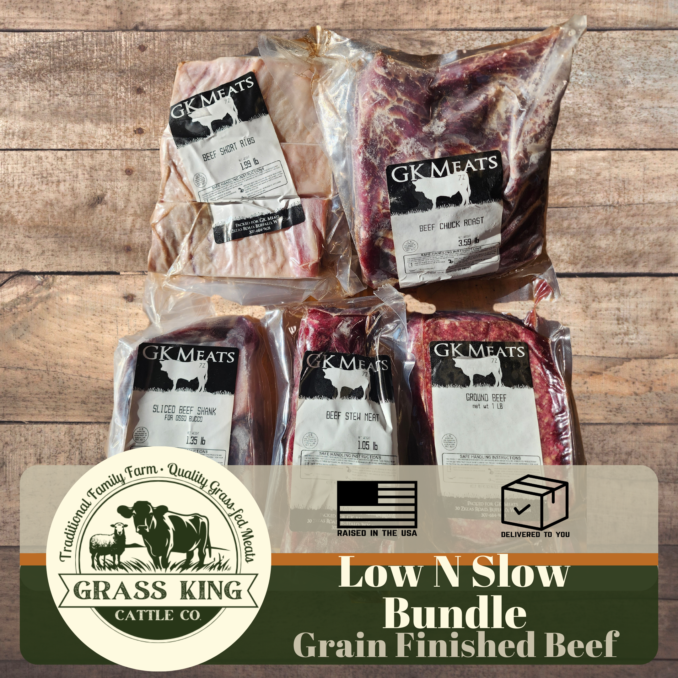 Crock-pot Bundle, Grain-Finished | Grass King Cattle | Buffalo, WY